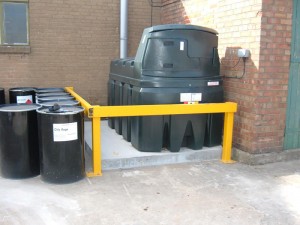 Diesel tank safety barrier - Yates Engineering, Nottingham